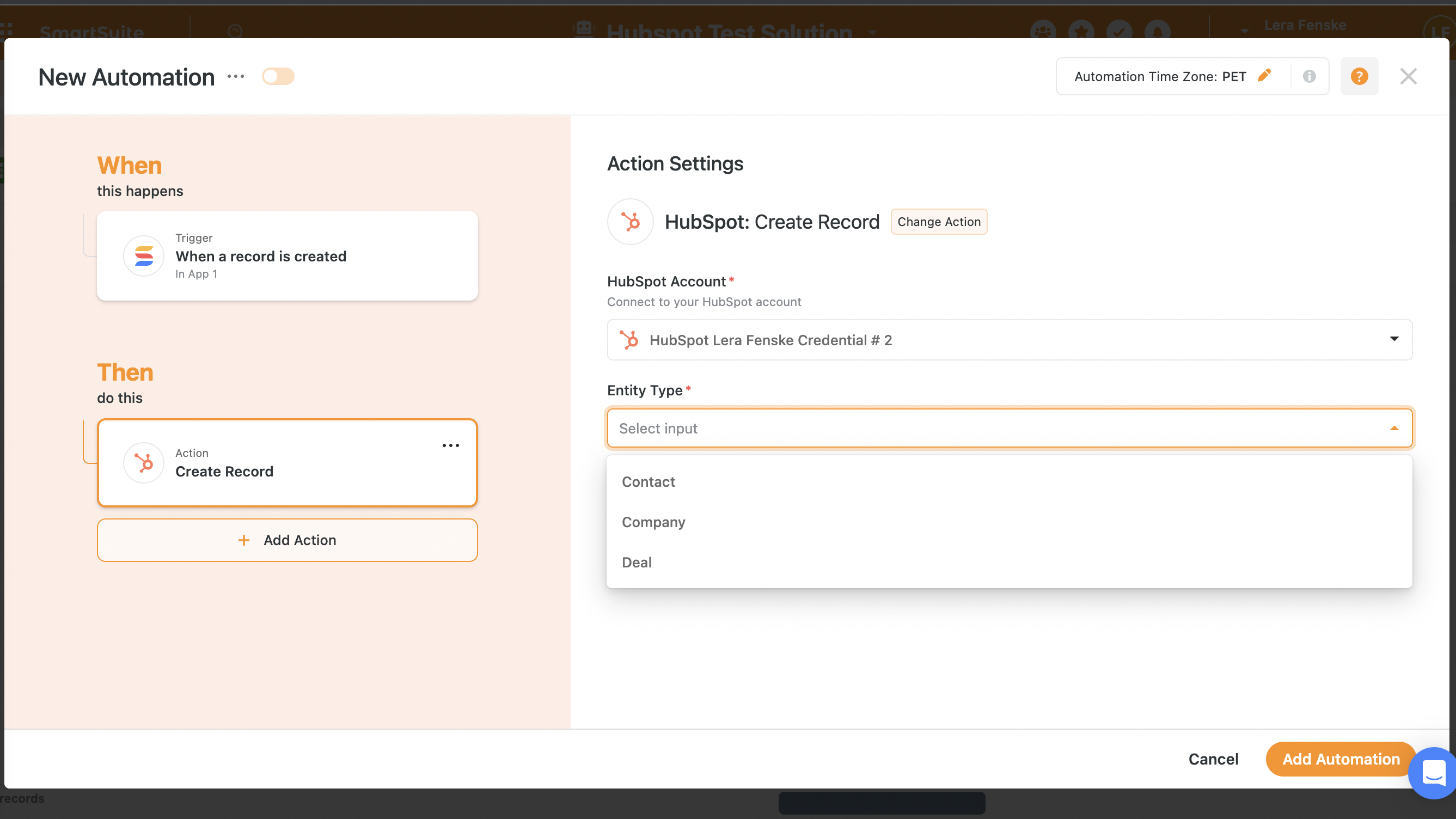 SmartSuite - App for HubSpot